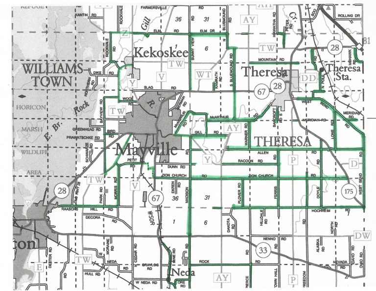 ATV/UTV Map | Town of Theresa, Dodge County, Wisconsin
